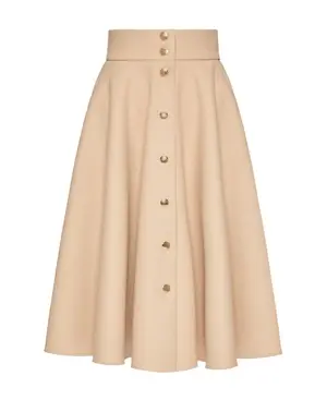 Red Valentino Pleated Skirt - Nude