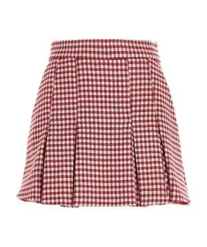 Red Valentino Check Pattern Shorts - Pink