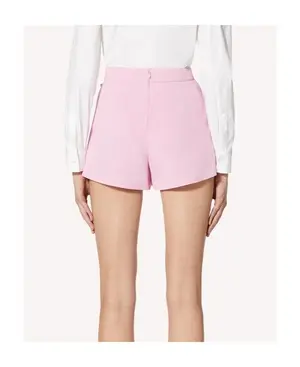 Red Valentino Bow-embellished Pleated Skorts