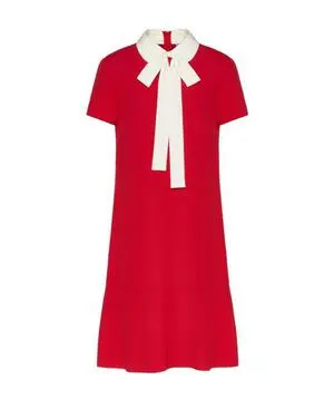 Red Valentino Guan Xiaotong's Same Bow Detail Dress