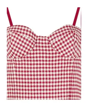 Red Valentino Plaid Jumpsuit