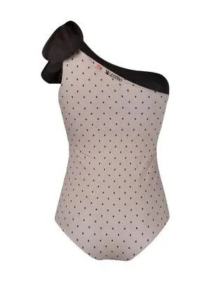 Red Valentino Leaf Printed One-piece Swimsuit