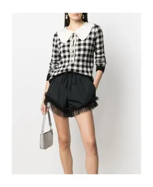 Red Valentino Ruffled Shorts