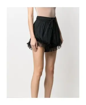 Red Valentino Ruffled Shorts