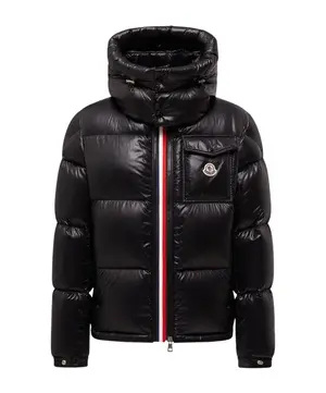 Moncler Montbeliard Hooded Short Down Jacket - Black