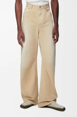 Loewe Barrel Trousers In Cotton