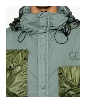 C.P. COMPANY Mille Jacket With Hood And Front Pocket Details