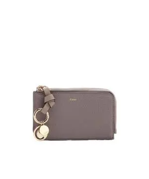 Chloé Chloé Alphabet Zipped Cardholder Gray