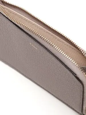 Chloé Alphabet Zipped Cardholder - Gray