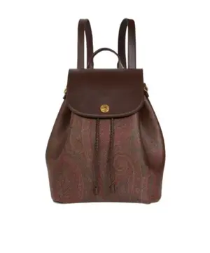 Etro Structured Backpack - Brown