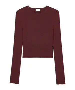 Saint Laurent Long-sleeved Knitwear - Reddish Brown