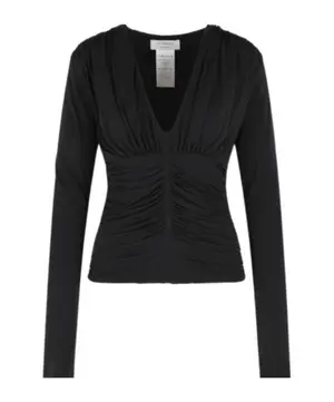 SPORTMAX Sportmax Beato Draped V-Neck Top