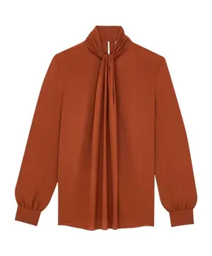 Saint Laurent Long Sleeve Shirt - Brown