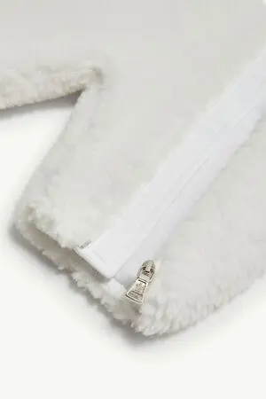 Moncler Teddy Hooded Baby Grow - White