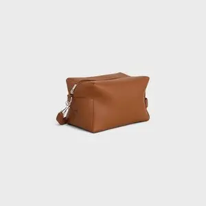 Celine Crossbody Bag Take Away In Smooth Calfskin - Light Brown/black