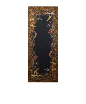 Etro Modal And Cashmere Scarf With Animal And Paisley Print