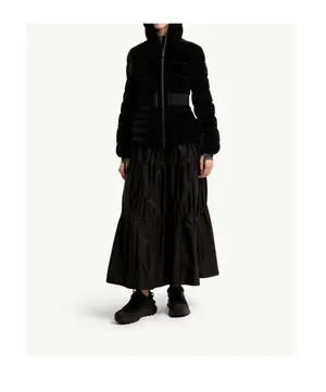 Moncler Gestuelle Belted Short Down Jacket