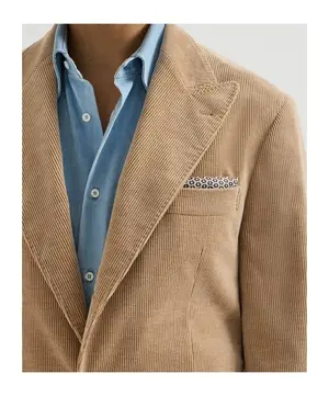 Brunello Cucinelli Silk Geometric-pattern Pocket Square