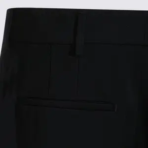 Saint Laurent Fluid Mid-rise Pants - Black