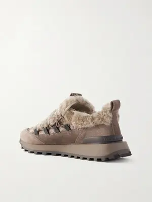 Brunello Cucinelli Beaded Round-toe Sneakers