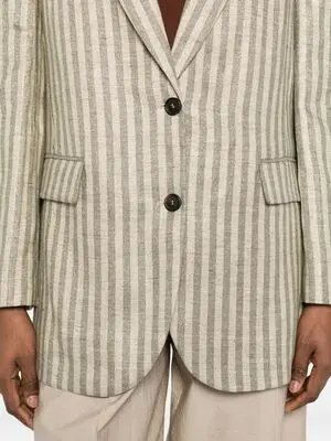 Brunello Cucinelli Relaxed Striped Blazer