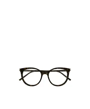 Saint Laurent Oval Frame Glasses - Black