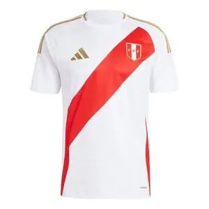 Adidas Peru 24 Home Soccer Jersey - White/red