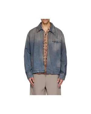 Amiri Logo Detail Denim Jacket - No