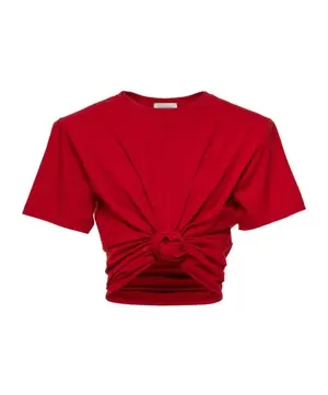 Magda Butrym Knotted T-shirt - Red