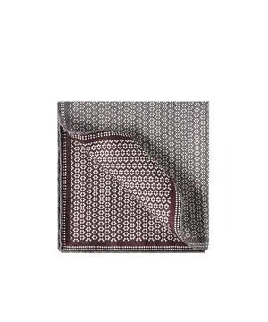 Brunello Cucinelli Silk Geometric-pattern Pocket Square