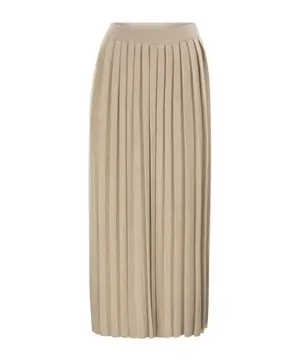 Fabiana Filippi Pleated Knitted Skirt - Nude