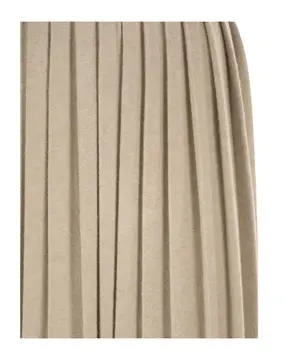 Fabiana Filippi Pleated Knit Maxi Skirt - Nude