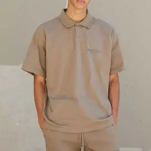 Fear Of God Fw21 Logo Polo Shirt 'harvest