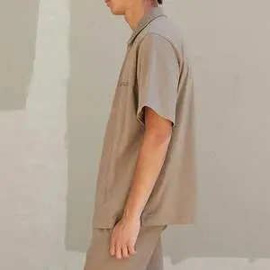 Fear Of God Fw21 Logo Polo Shirt 'harvest