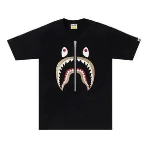 A BATHING APE Glitter Shark T-shirt - Black