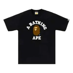 A BATHING APE College T-shirt - Black