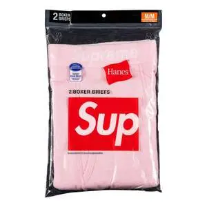 Supreme Hanes Boxer Briefs - Pink