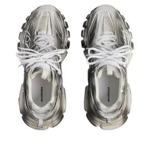 Balenciaga Track Stencil Logo Sneaker - Black/white