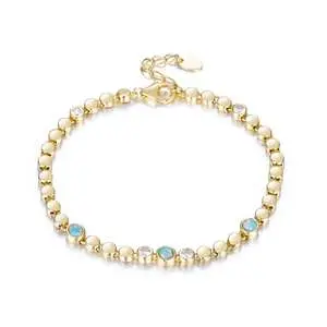 KAMARIA Triple Opal Tennis Bracelet