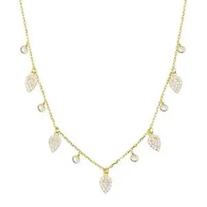 KAMARIA Queen Choker Necklace With Crystals - Gold