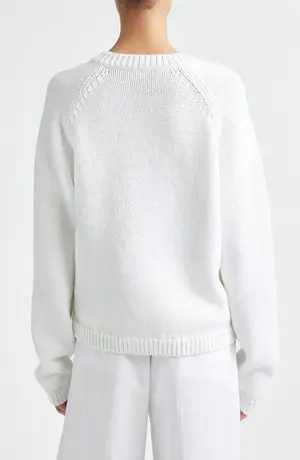 TOTEME Hammered Button Organic Cotton Cardigan
