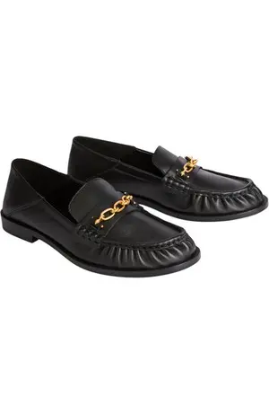 Balmain Sync Smooth Leather Loafers - Black