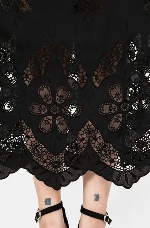 DISTURBIA Maple Broderie Maxi Skirt