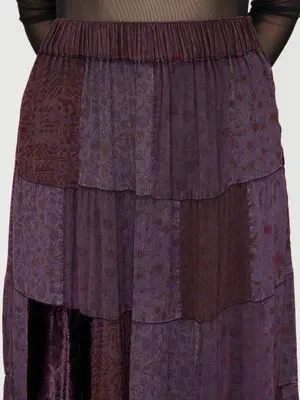 DISTURBIA Mabel Floral Patchwork Skirt