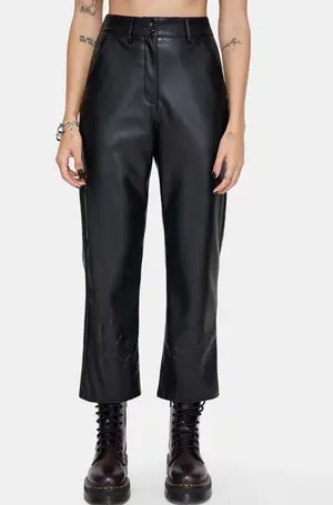 DISTURBIA High-rise Cropped Trousers