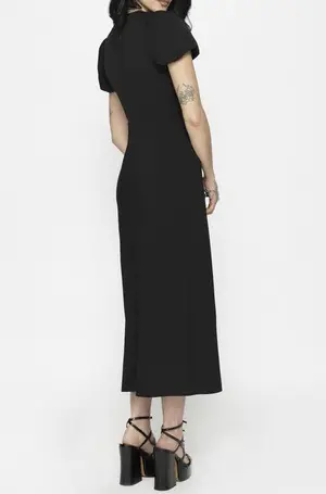 DISTURBIA Aubrey Embroidered Midi Dress