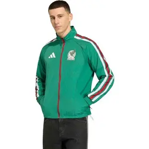 Adidas Mexico National Team 2026 Home Full-zip Game Day Anthem Jacket - Green