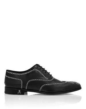 Philipp Plein Calf Skin Leather Lace Up Shoes