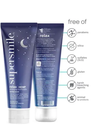 SUPERSMILE Whitening Toothpaste Relax 4.2 Oz With Accelerator 0.5 Oz