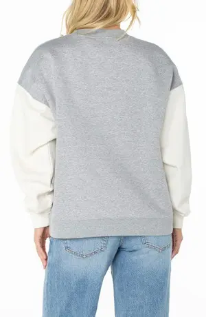 Roxy Lineup Contrast Crewneck Sweatshirt
